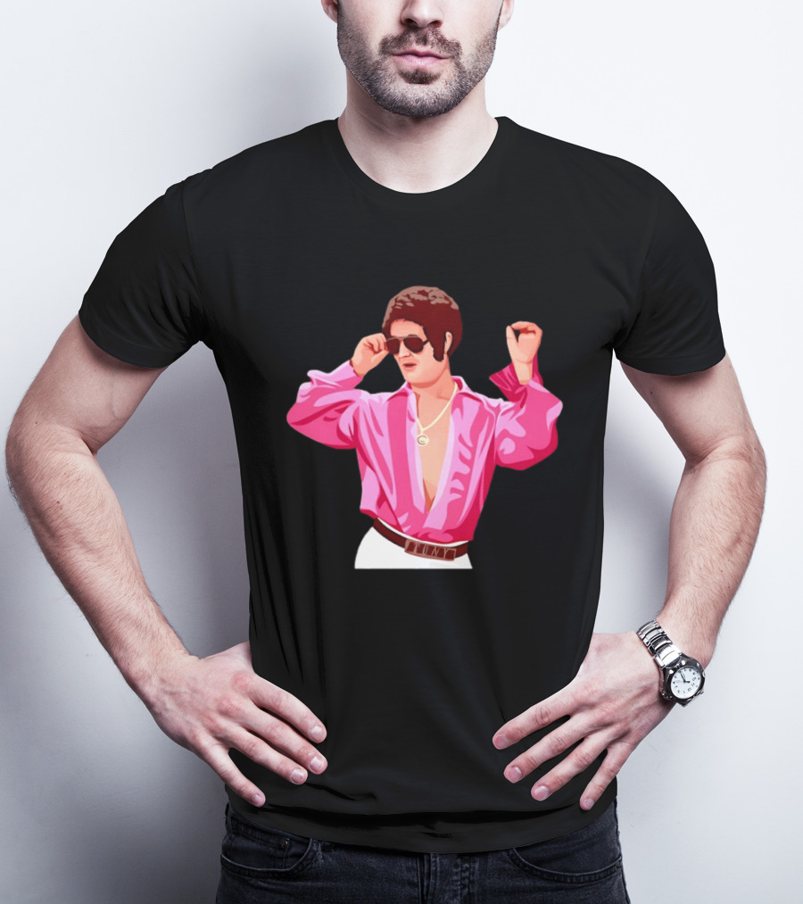 Tony Angelino Cartoon Parody Pink Sunglasses Iconic Look T-Shirt
