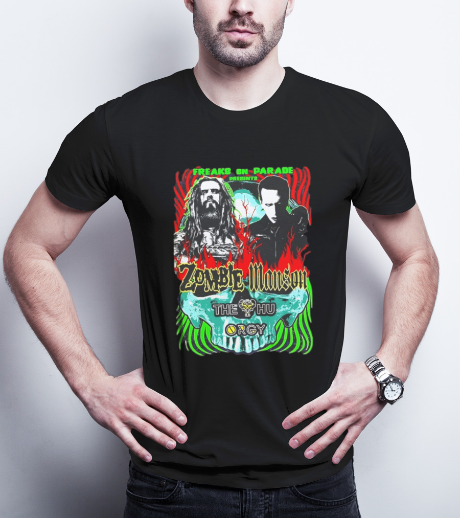 Freaks On Parade Presents Zombie Manson The HU Orgy 2026 Summer Tour T-Shirt