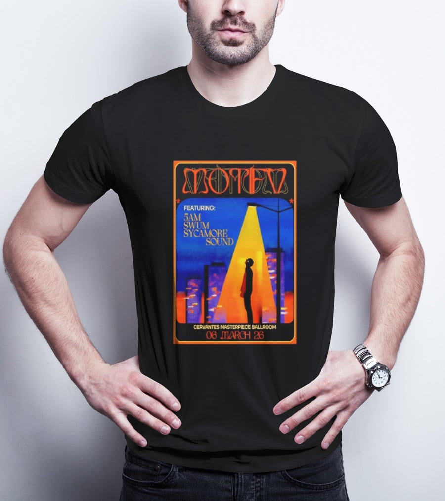 Motifv Featuring 5AM SWUM Sycamore Sound Cervantes' Masterpiece Ballroom March 6 2026 T-Shirt