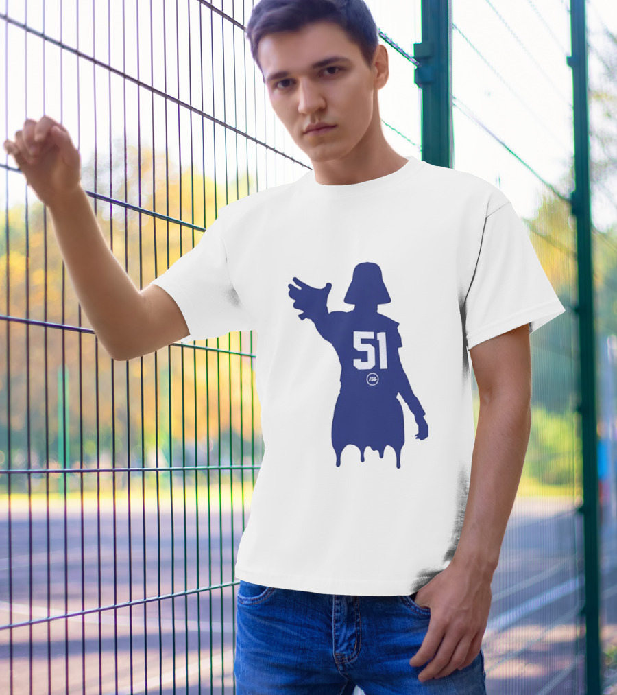 Darth Vader Silhouette Abdul Carter 51 New York Giants Football T-Shirt