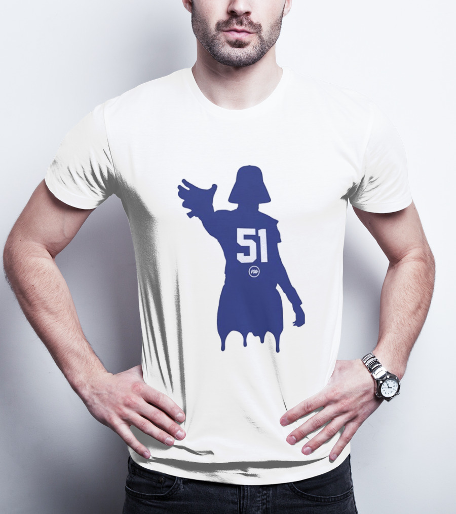 Darth Vader Silhouette Abdul Carter 51 New York Giants Football T-Shirt