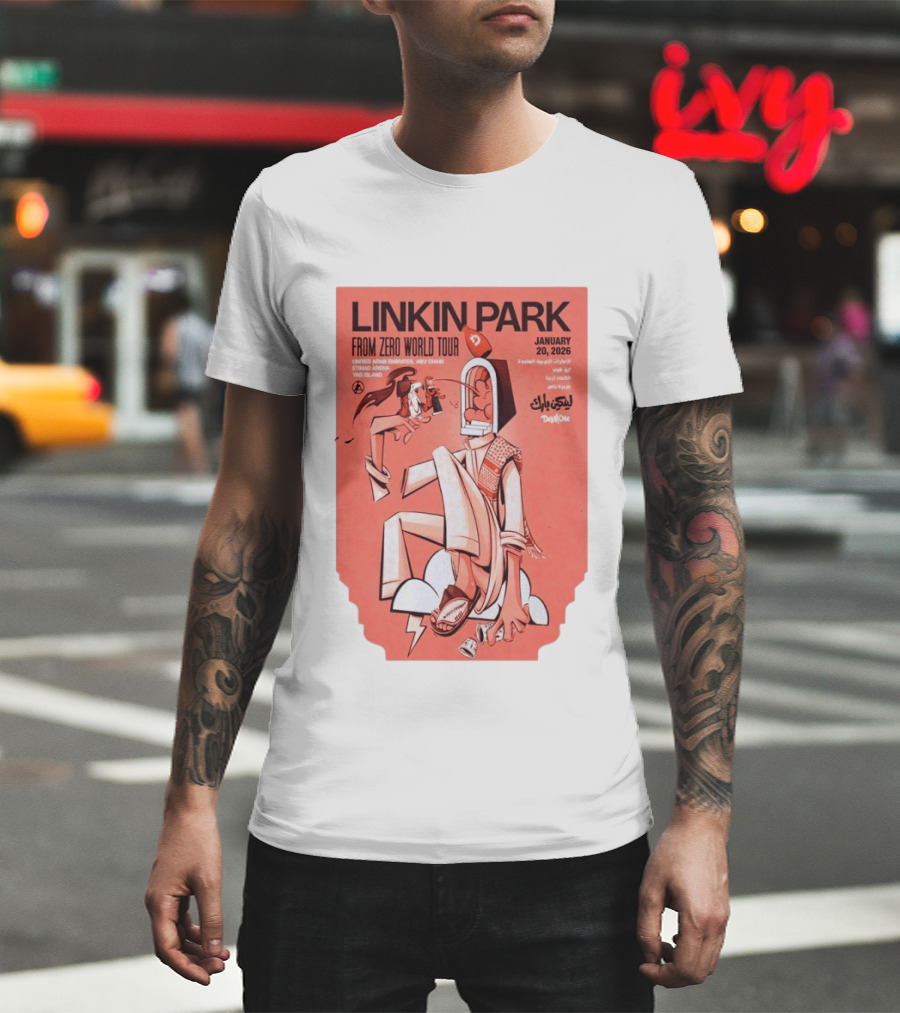 Linkin Park From Zero World Tour Yas Island January 20 2026 T-Shirt
