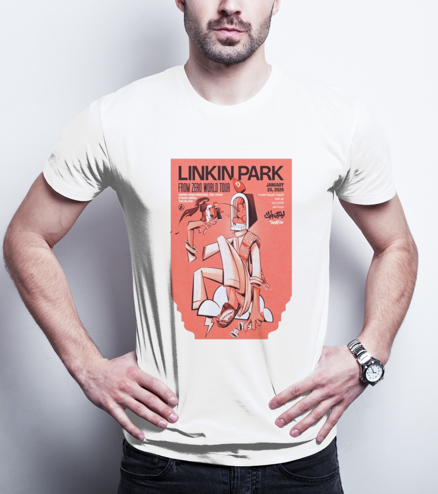 Linkin Park From Zero World Tour Yas Island January 20 2026 T-Shirt