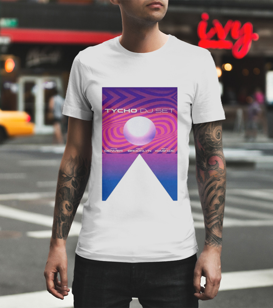 Tycho DJ Set Tour Jan Feb 2026 Denver Brooklyn DC T-Shirt