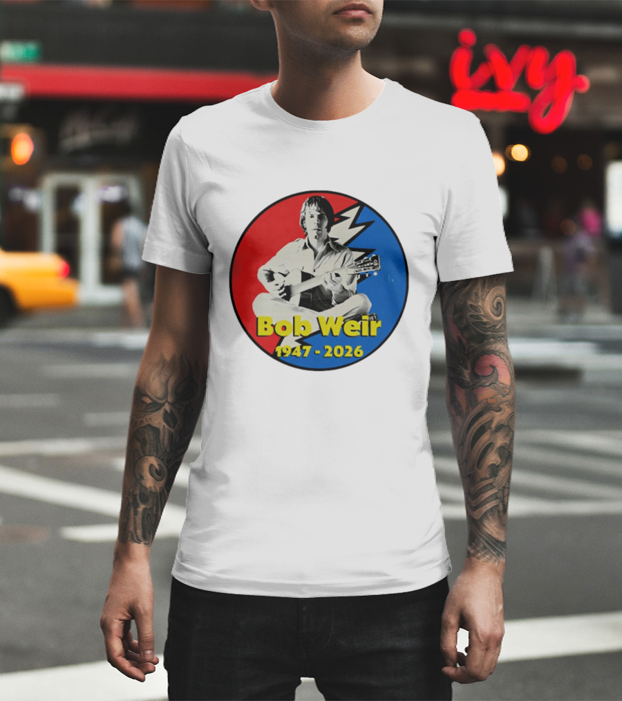 Bob Weir 1947 2026 Grateful Dead Lightning Bolt T-Shirt