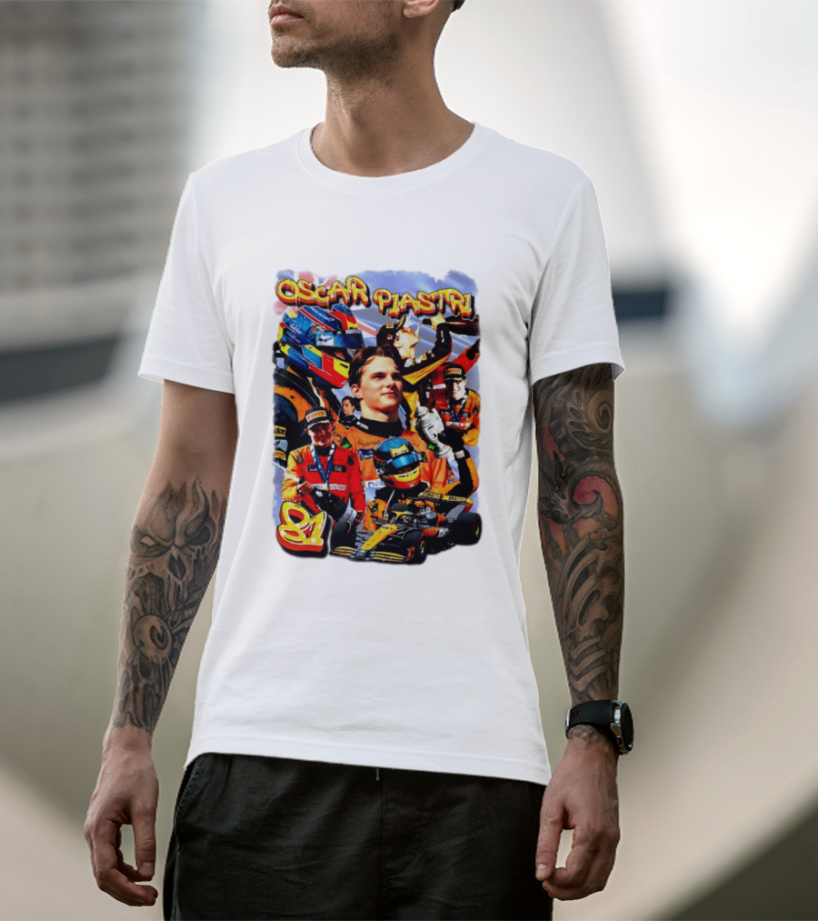 Oscar Piastri Racing Suit Victory Celebration Fan Merchandise T-Shirt