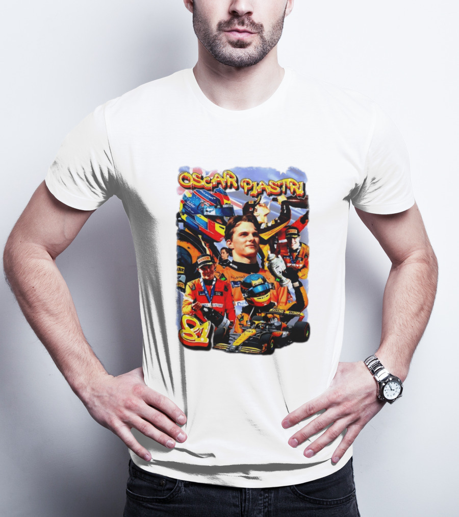 Oscar Piastri Racing Suit Victory Celebration Fan Merchandise T-Shirt