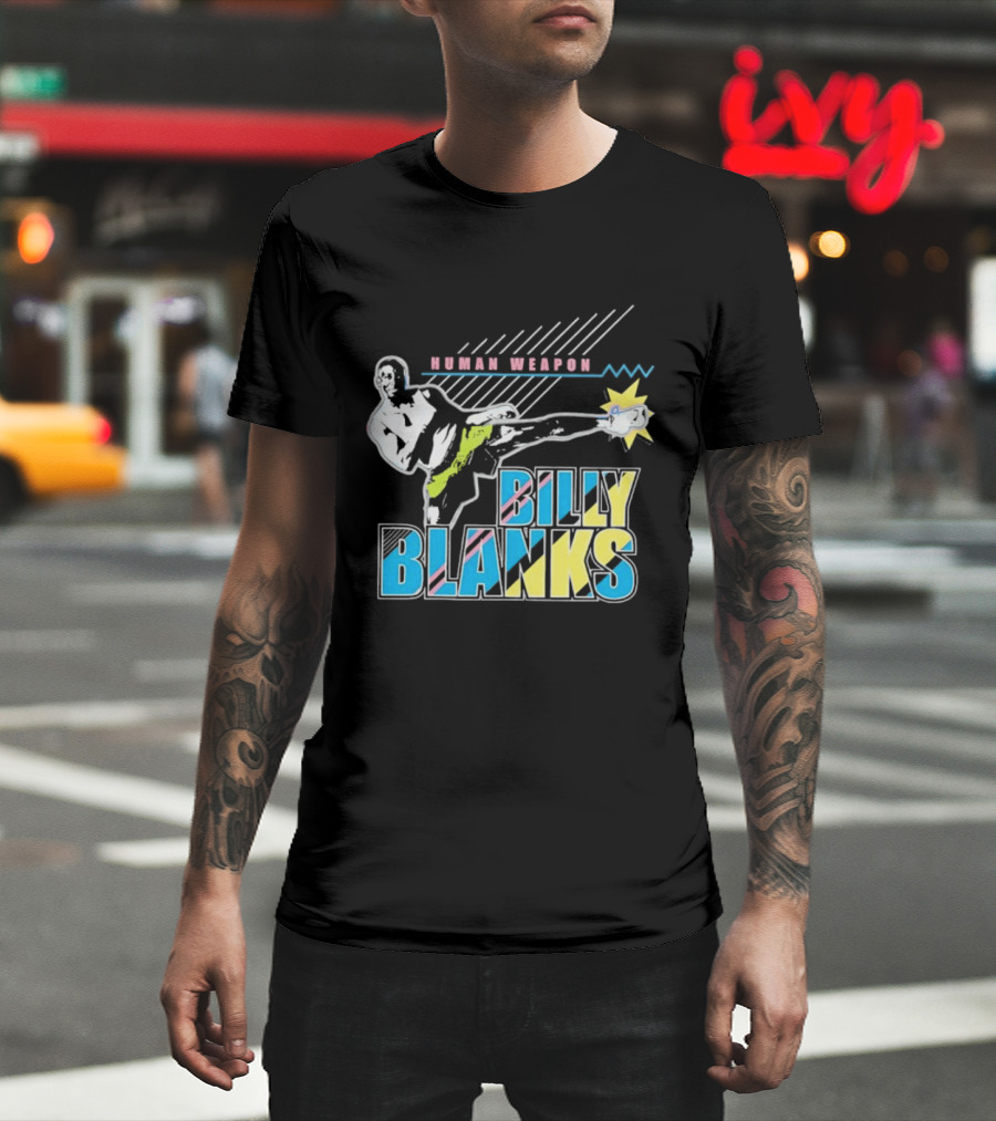 Human Weapon Billy Blanks Retro Kick Action T-Shirt
