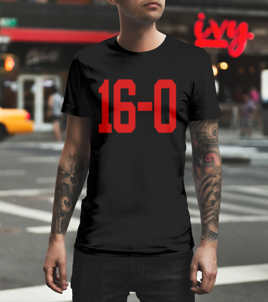 Indiana Hoosiers Undefeated 16 0 Victory Celebration T-Shirt