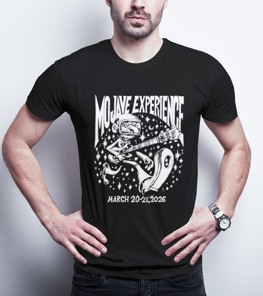 Mojave Experience March 20 21 2026 Alien Guitar Adventure T-Shirt
