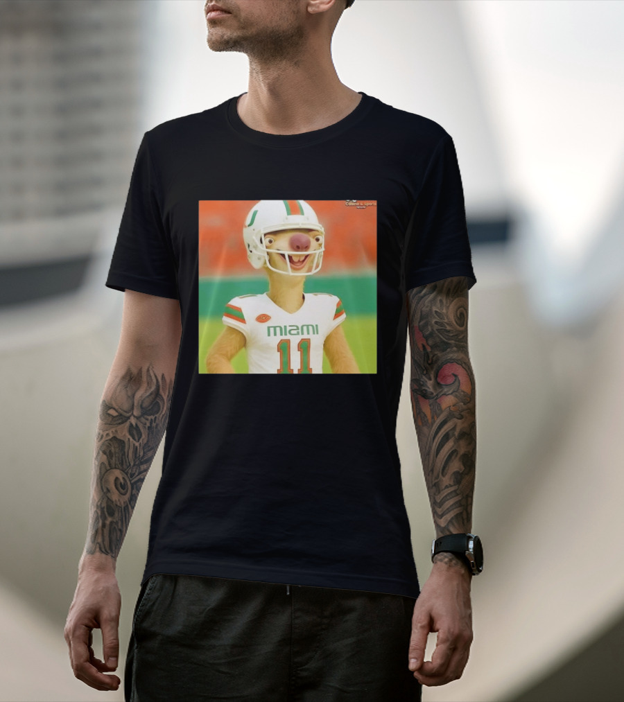 Sid Miami Hurricanes Football Jersey T-Shirt