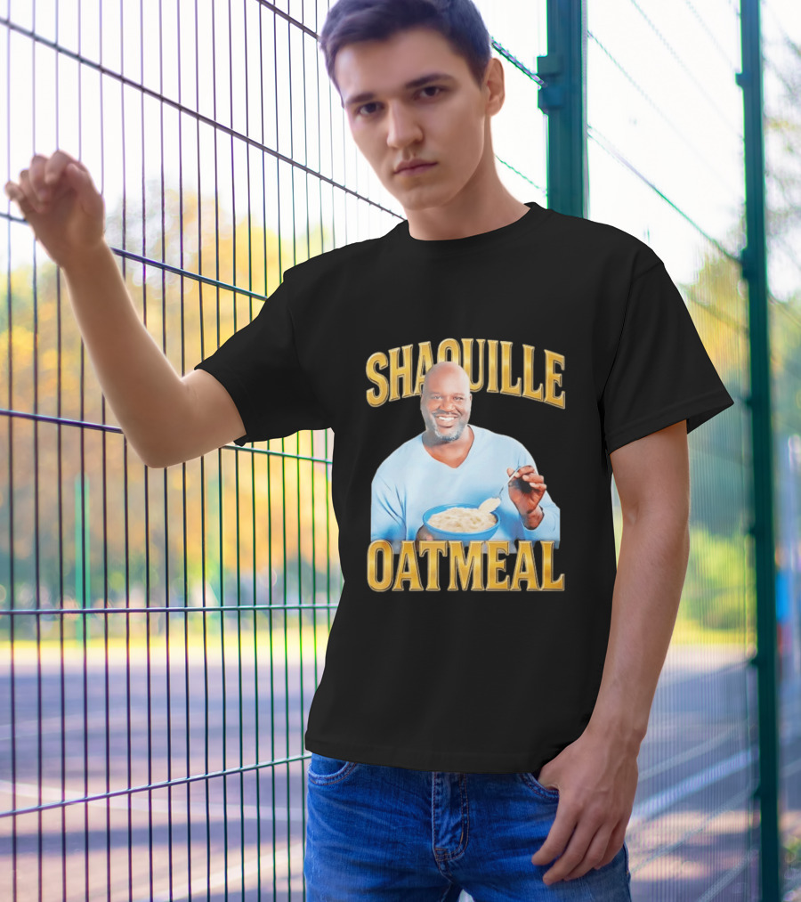 SHAQUILLE OATMEAL Shaq O'Neal Breakfast Cereal Humor T-Shirt