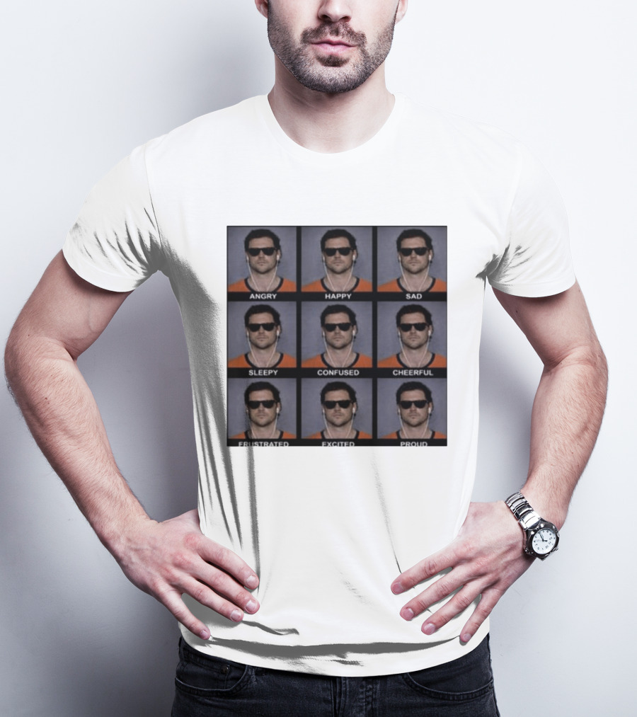 Jarrett Stidham Angry Happy Sad Sleepy Confused Cheerful Frustrated Excited Proud Emojis T-Shirt