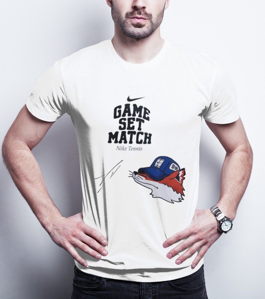 Nike Tennis Game Set Match Fox T-Shirt
