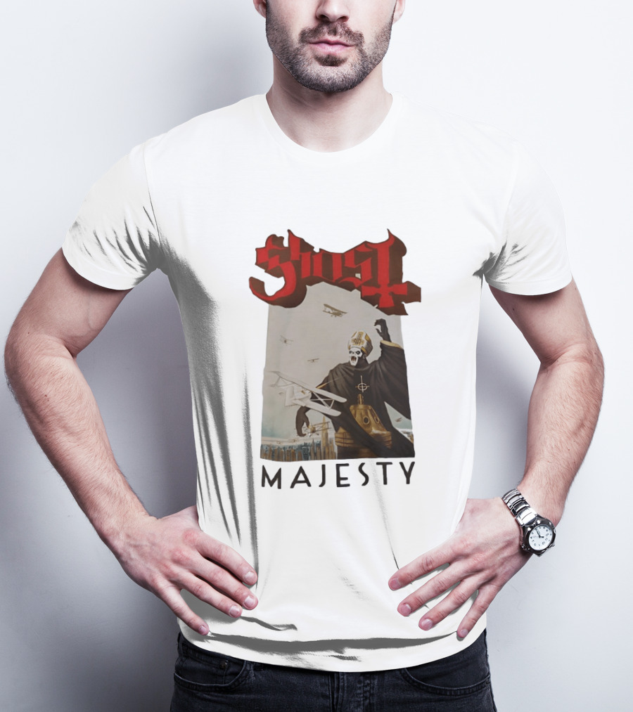 Ghost Papa Emeritus Planes Majesty T-Shirt