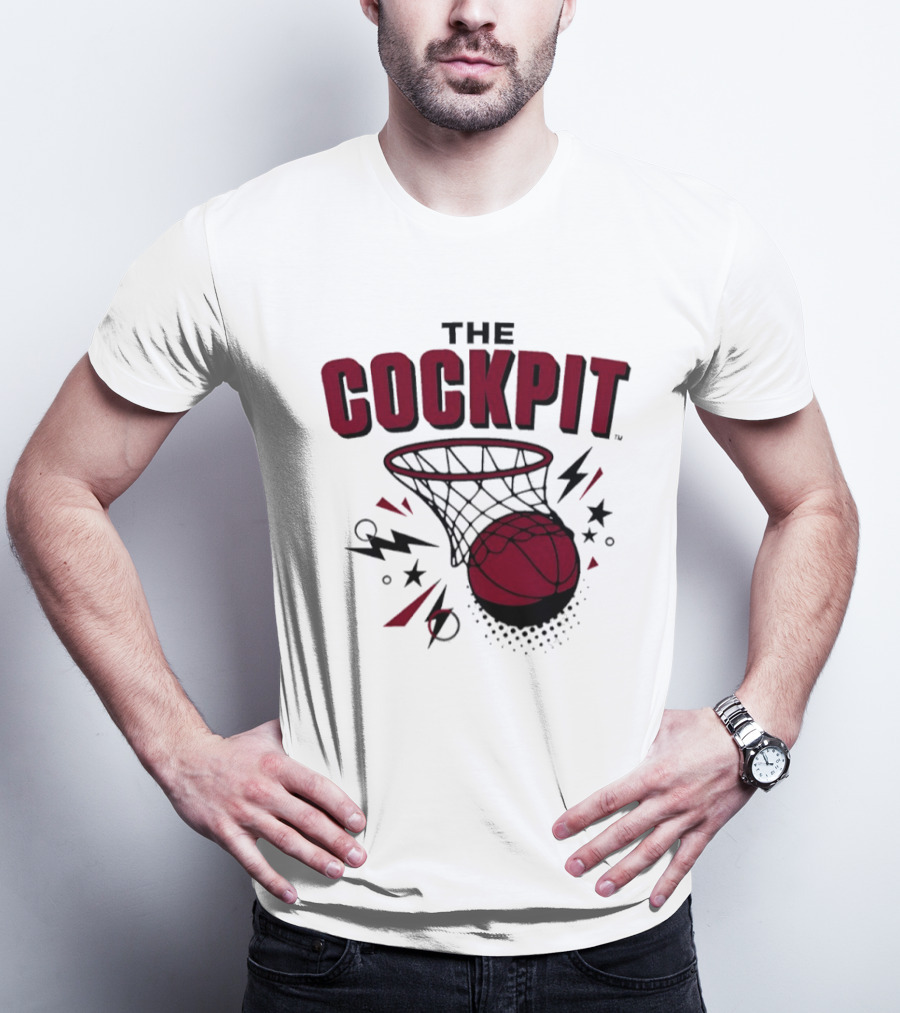 The Cockpit South Carolina Gamecocks Basketball Hoop Thunder T-Shirt