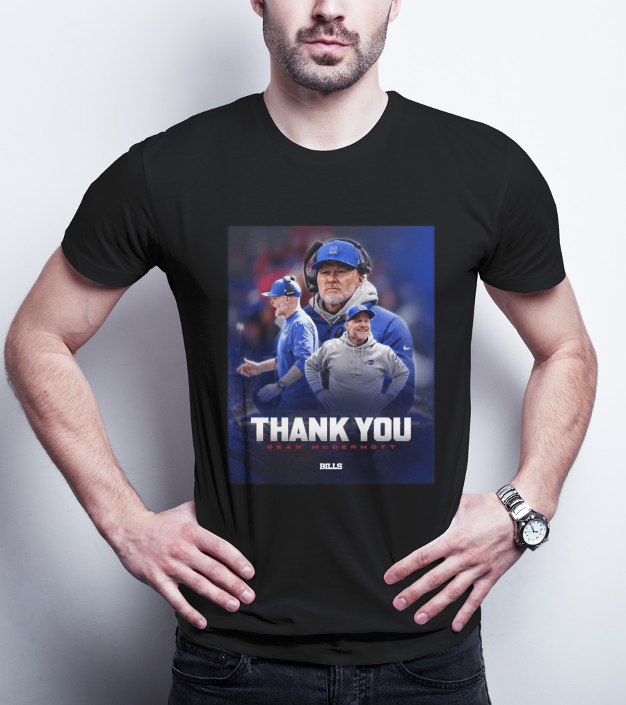 Buffalo Bills Thank You Sean McDermott Coach NFL T-Shirt