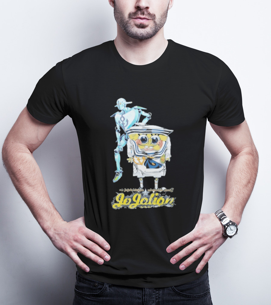 JoJolion SpongeBob Crossover With Robotic T-Shirt