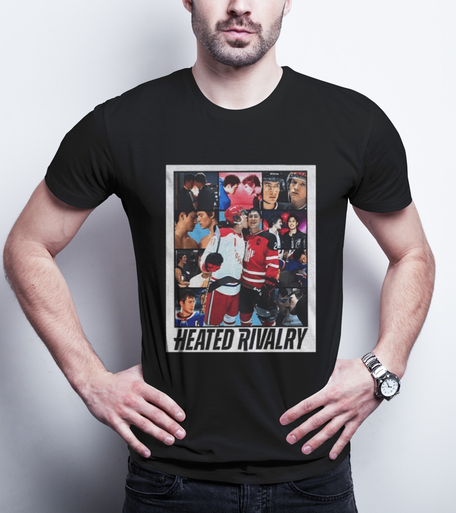Ilya Rozanov Shane Hollander Heated Rivalry Hockey Collage Fan T-Shirt
