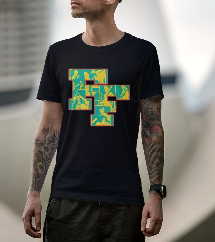 Foo Fighters 2026 FF Tasmania Tour Collage Imagery Of Band Members T-Shirt