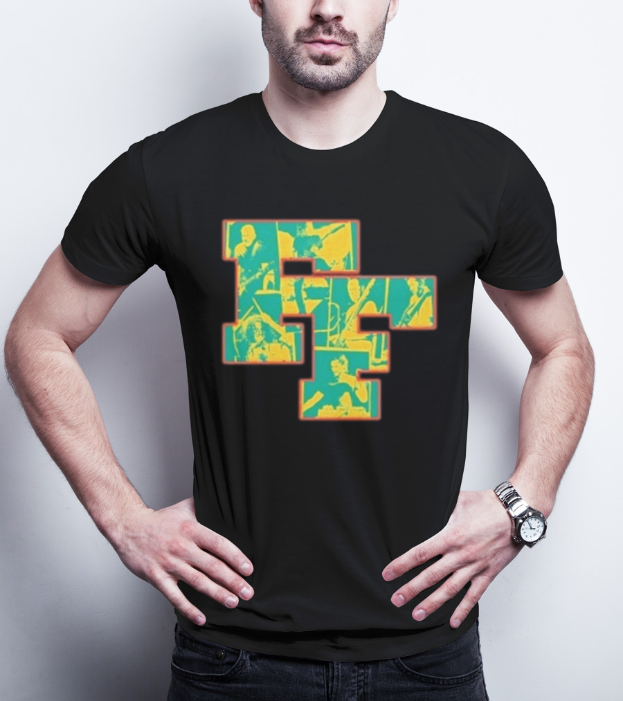 Foo Fighters 2026 FF Tasmania Tour Collage Imagery Of Band Members T-Shirt