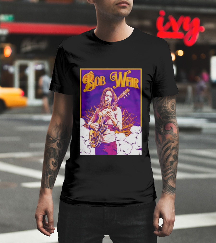Bob Weir 1947 2026 Psychedelic Tribute Art With Guitar T-Shirt