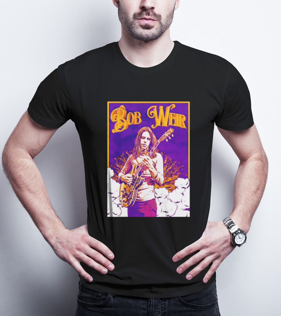 Bob Weir 1947 2026 Psychedelic Tribute Art With Guitar T-Shirt