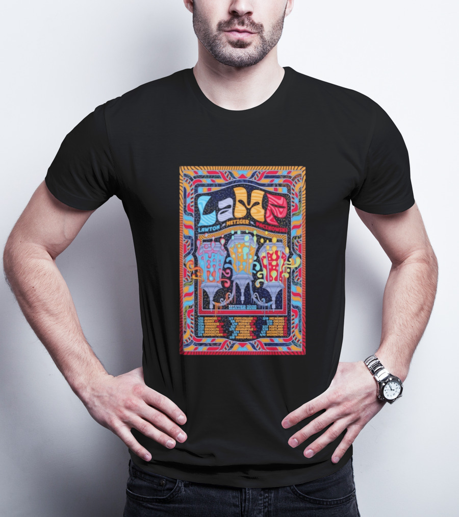 Lamp Winter 2026 Tour Lawton Metzger Paczkowski Cities T-Shirt
