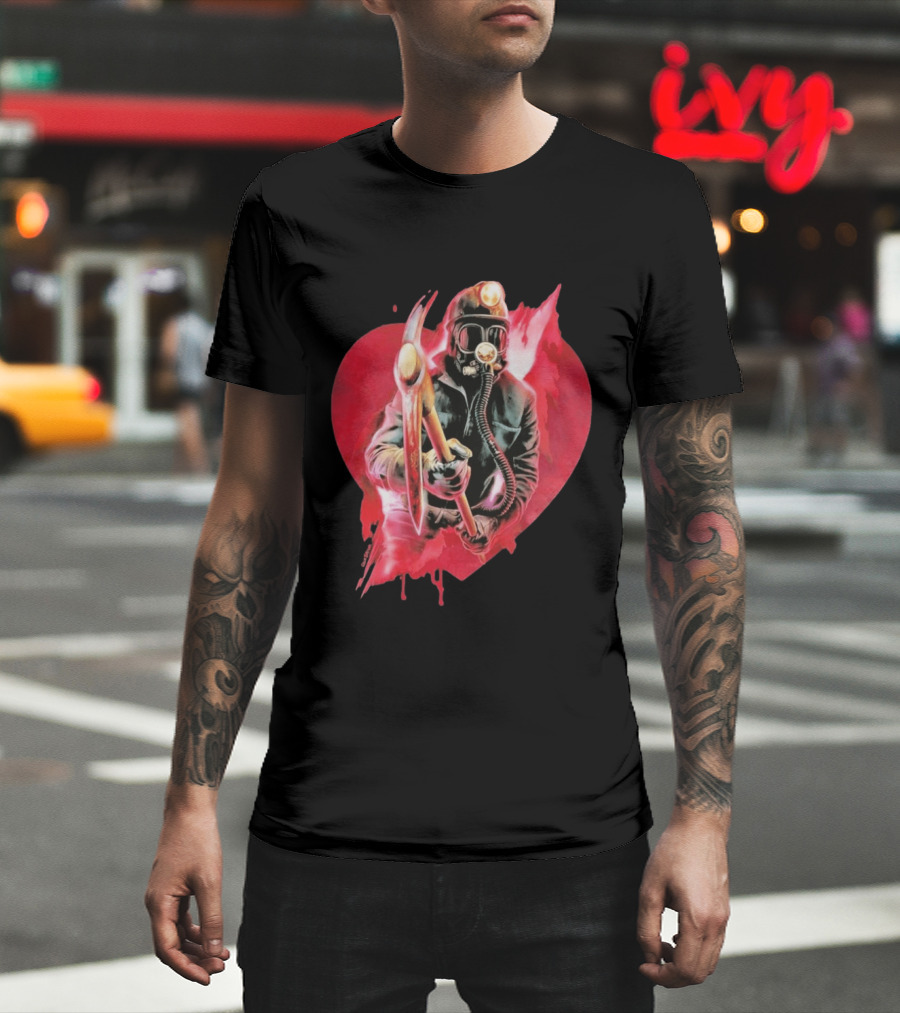 My Bloody Valentine 45th Anniversary Miner Heart T-Shirt