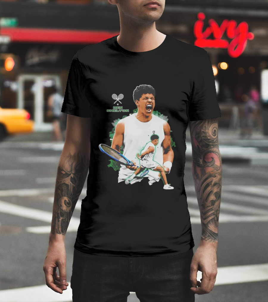 Ben Shelton Tennis Aura Athlete T-Shirt