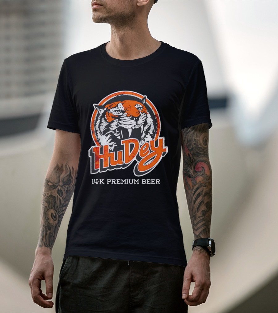 HuDey 14K Premium Beer Tiger T-Shirt
