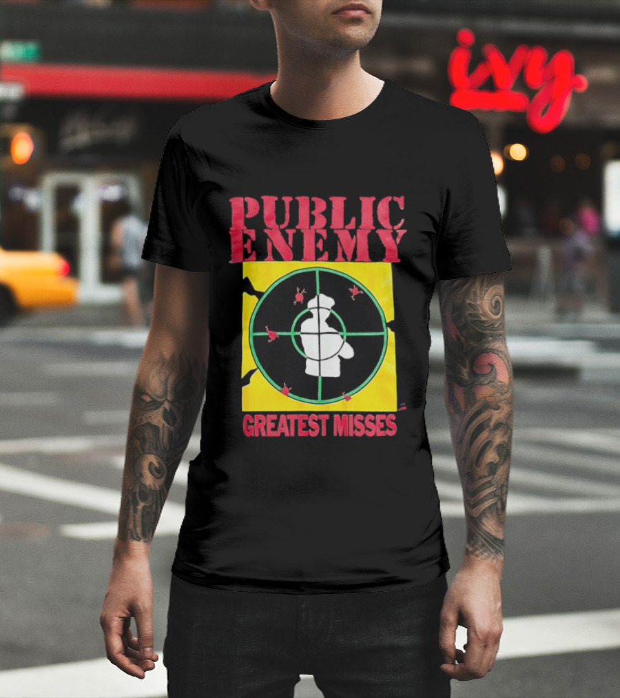 Public Enemy Greatest Misses Target T-Shirt