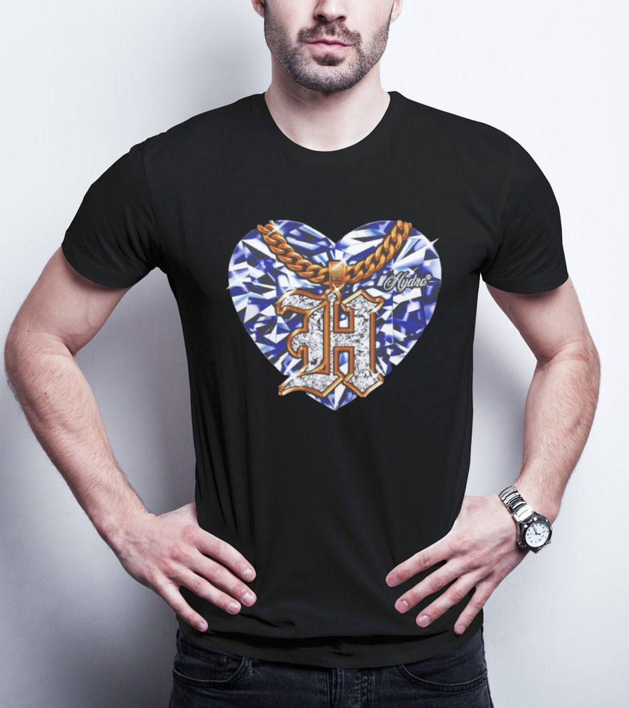 HYDRO Heart Diamond Chain Letter H T-Shirt