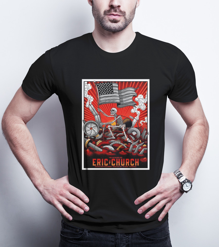 Eric Church Free The Machine Tour Washington DC The Anthem January 23 2026 T-Shirt
