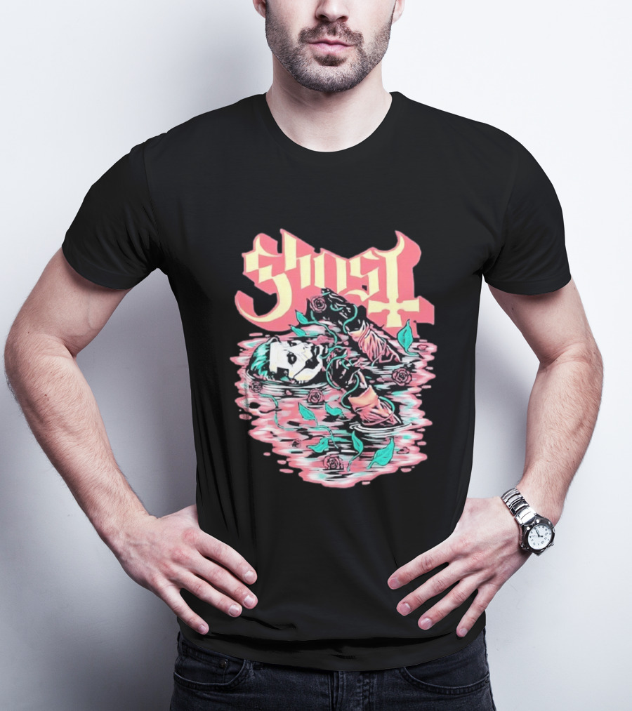 Ghost Band Valentine 2026 Pre Raphaelite Brotherhood Roses And Water T-Shirt