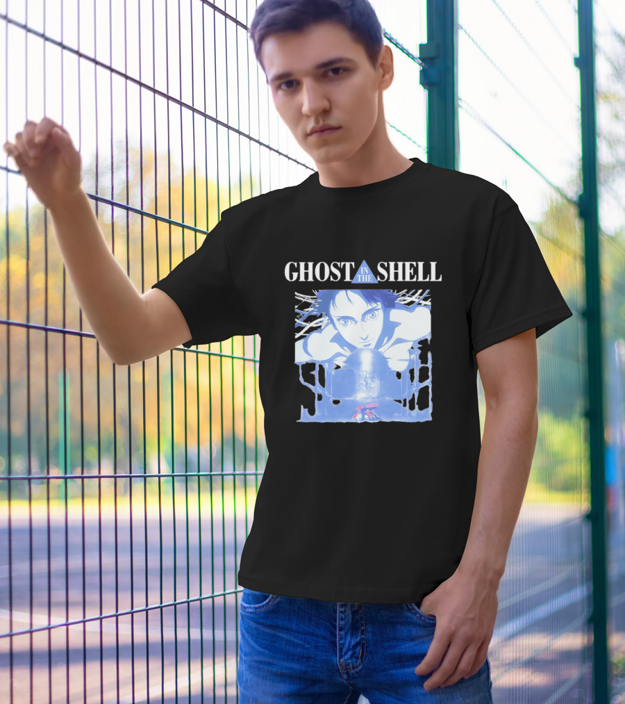 Ghost In The Shell Puppet Master Anime Character And Title T-Shirt