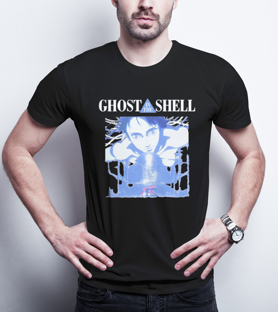 Ghost In The Shell Puppet Master Anime Character And Title T-Shirt