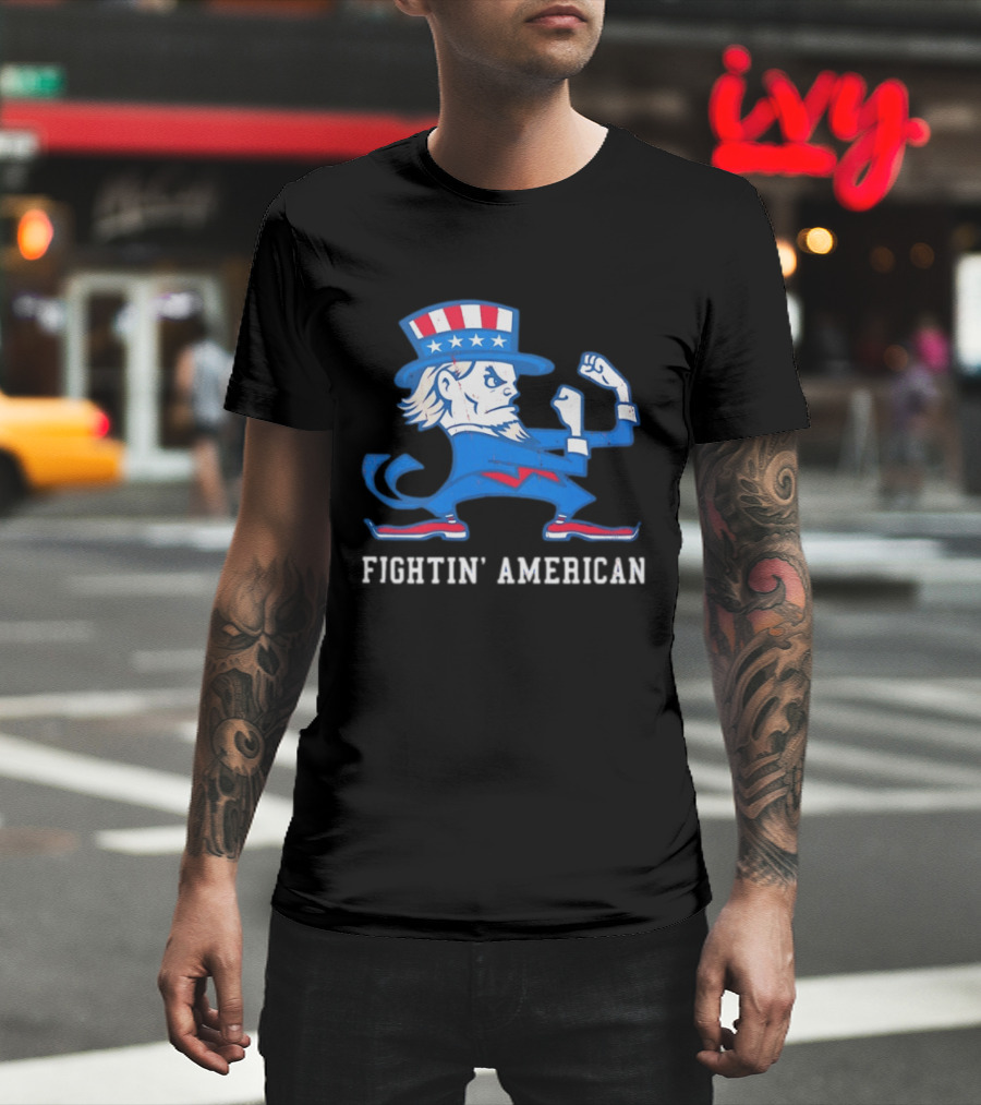 Uncle Sam Fightin' American Patriotic Boxing T-Shirt
