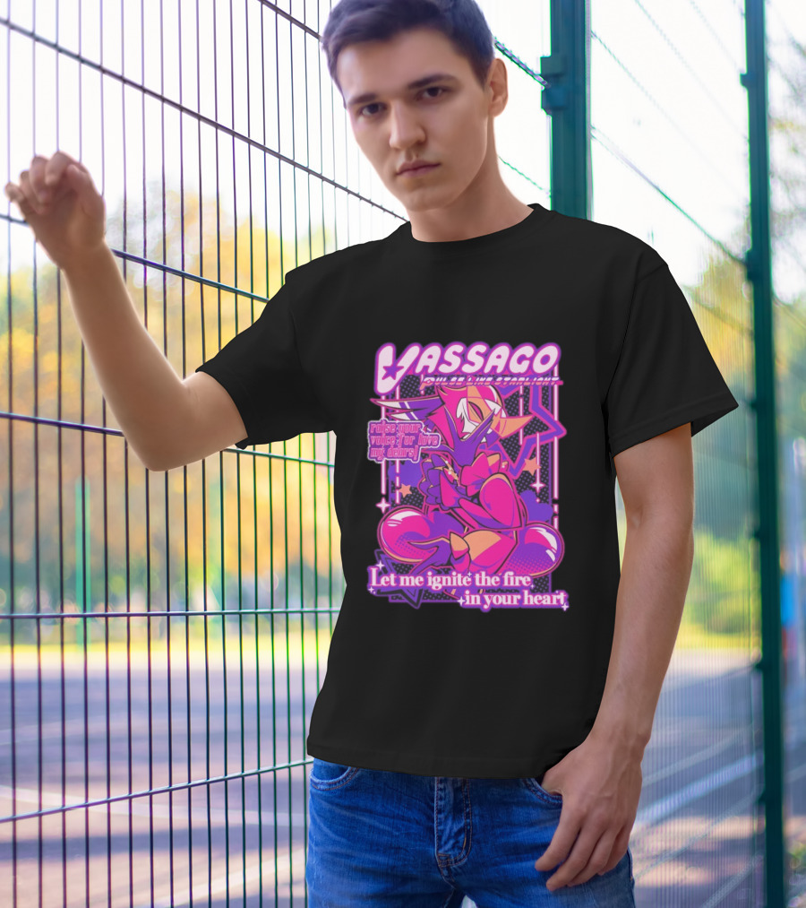 Vassago Pulse Like Starlight Raise Your Voice For Love My Dear Let Me Ignite The Fire In Your Heart T-Shirt