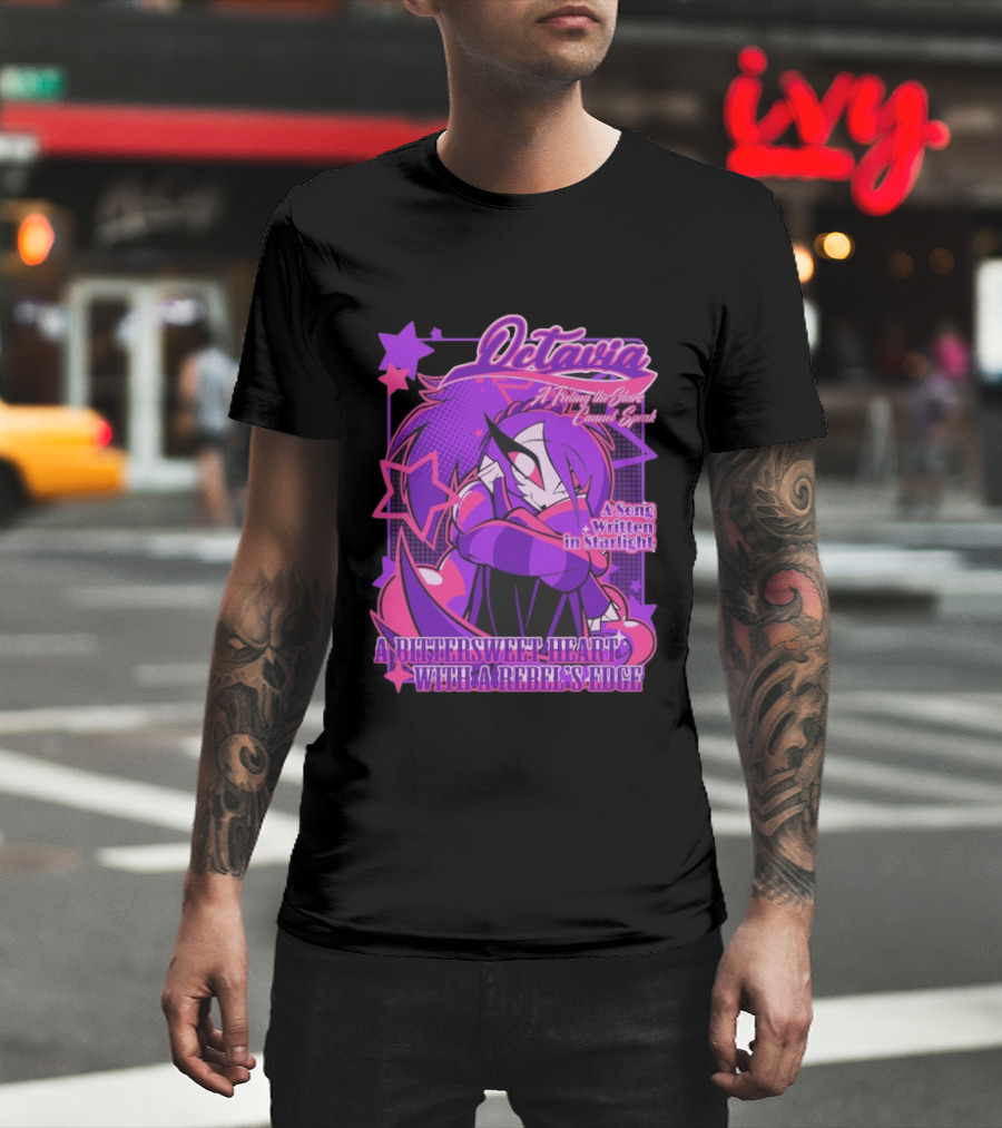 Octavia A Feeling The Stars Cannot Speak A Song Written In Starlight A Bittersweet Heart With A Rebel's Edge T-Shirt