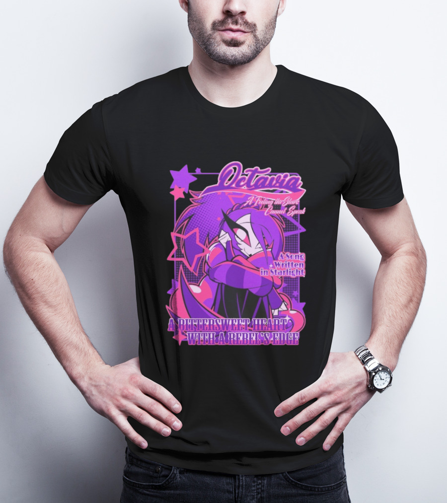 Octavia A Feeling The Stars Cannot Speak A Song Written In Starlight A Bittersweet Heart With A Rebel's Edge T-Shirt
