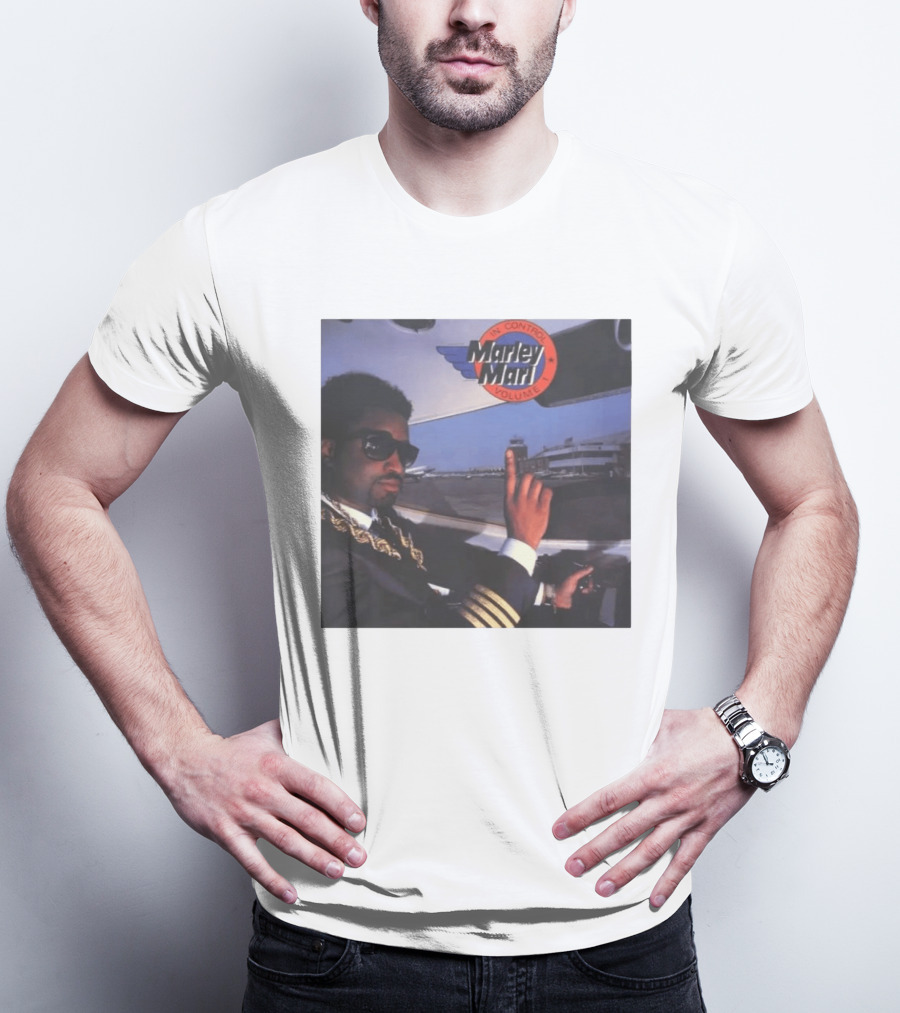 Marley Marl In Control Volume 1 Iconic Hip Hop DJ In Pilot Uniform T-Shirt