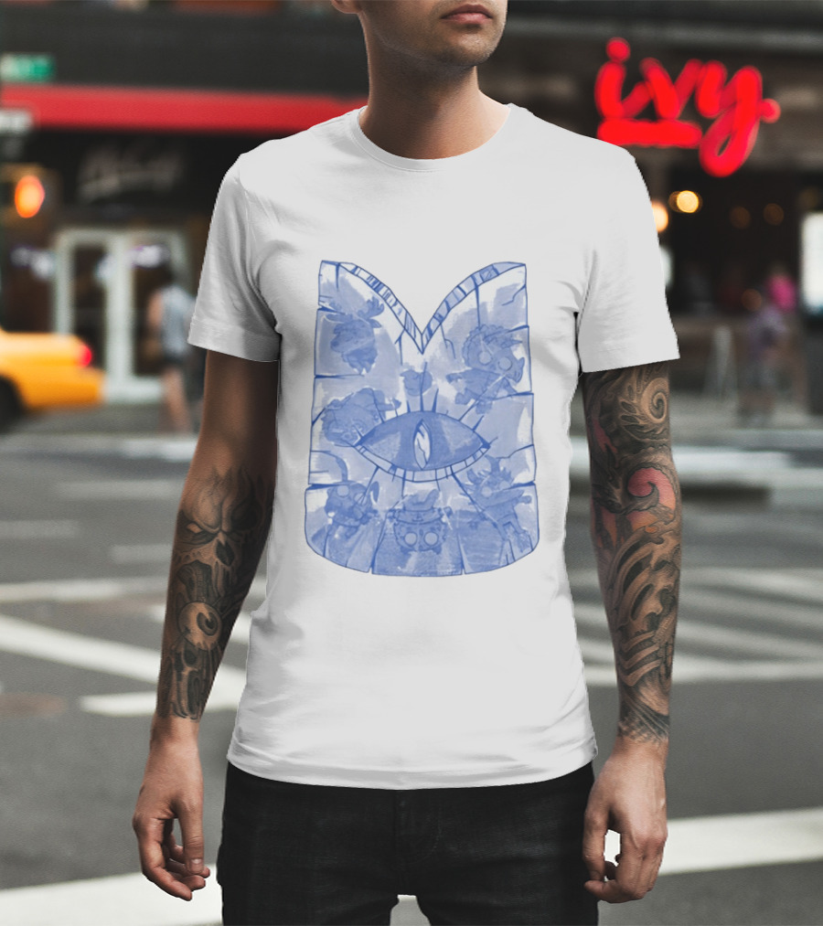 Cult Of The Lamb Ice Crown Eye Symbol Characters T-Shirt