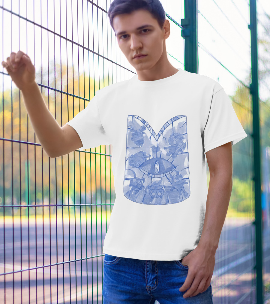 Cult Of The Lamb Ice Crown Eye Symbol Characters T-Shirt