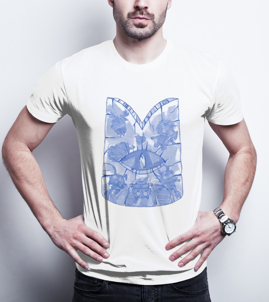 Cult Of The Lamb Ice Crown Eye Symbol Characters T-Shirt