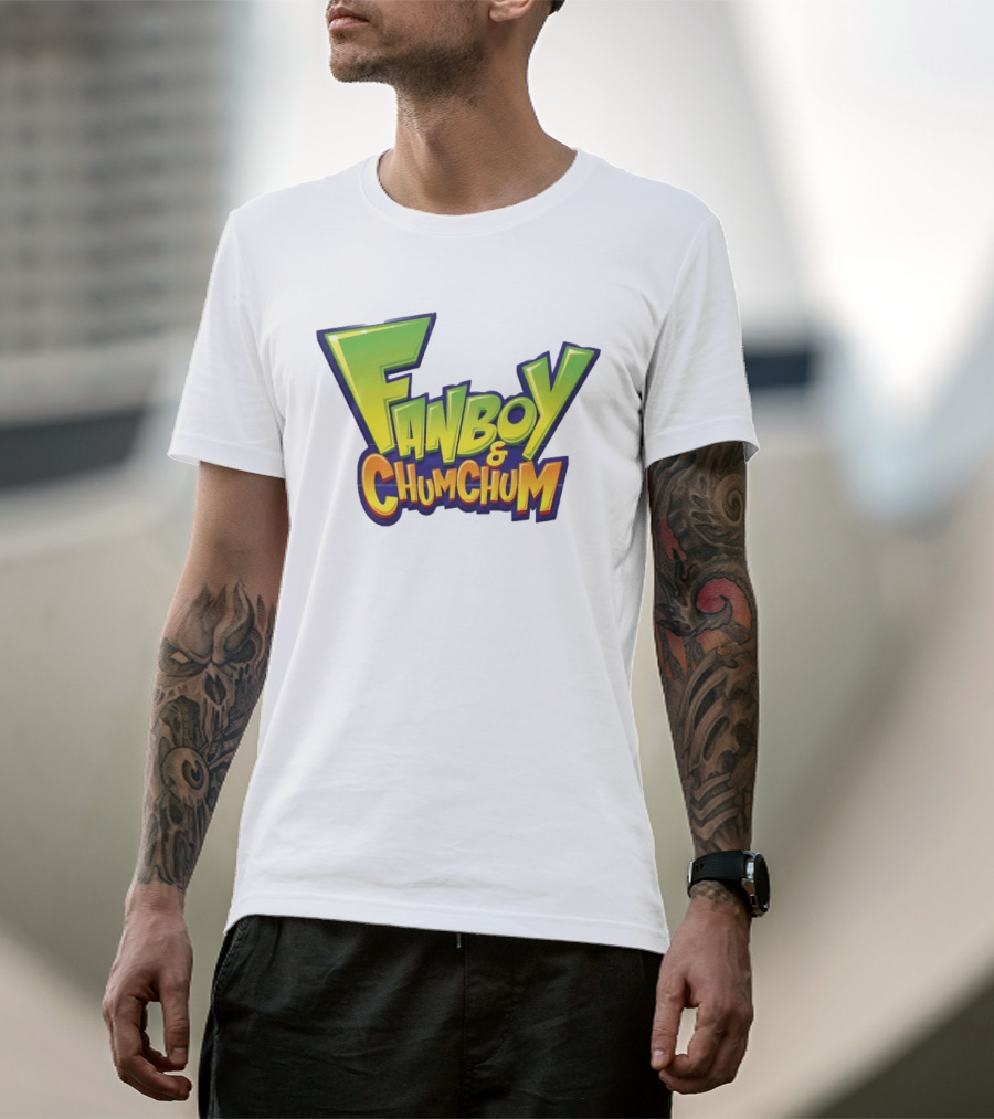 Fanboy And Chum Chum Animated Series Logo Merchandise T-Shirt