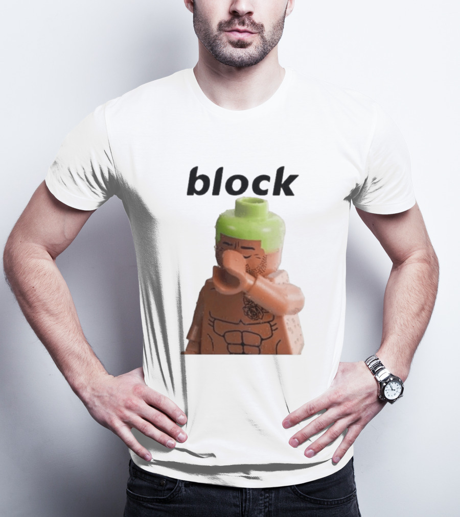 Block The Don Block LEGO Minifigure Style Dabbing Pose T-Shirt