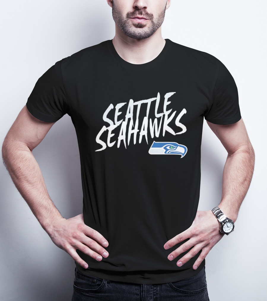 Seattle Seahawks Hustle Seahawks Logo Sporting Spirit T-Shirt