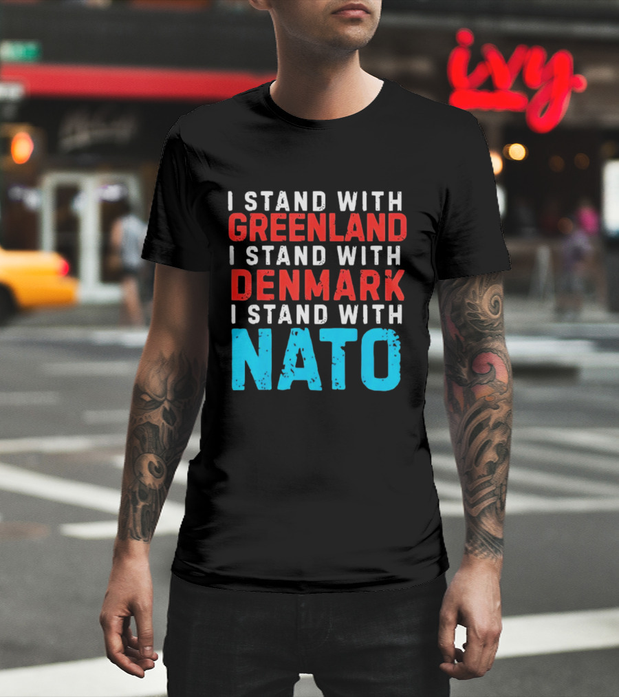 I Stand With Greenland Denmark NATO Support T-Shirt