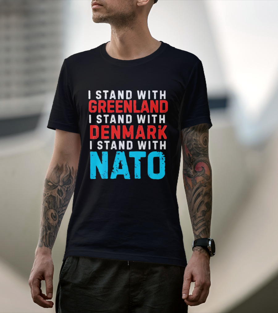 I Stand With Greenland Denmark NATO Support T-Shirt